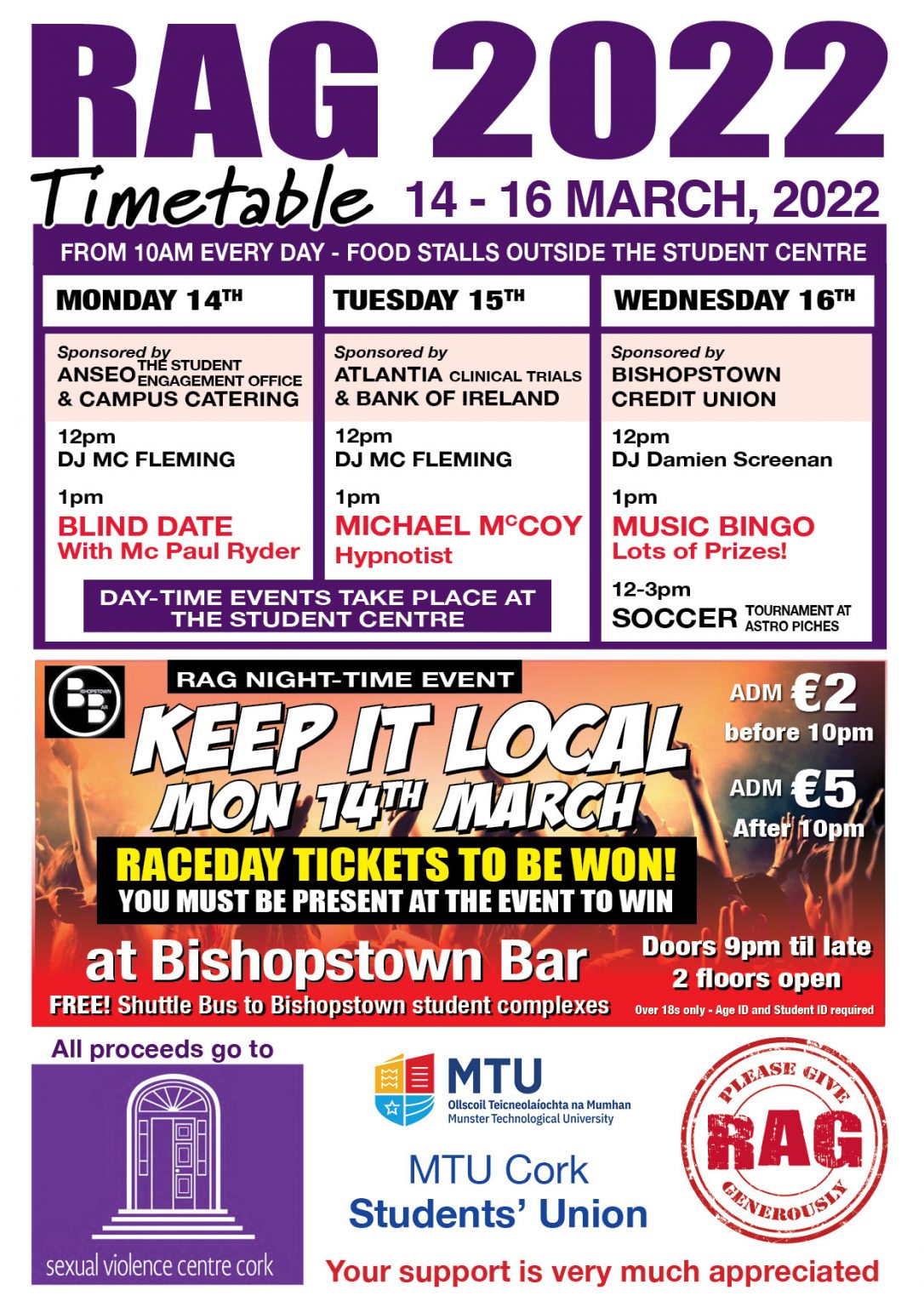 RAG 2022 - MTU Students Union